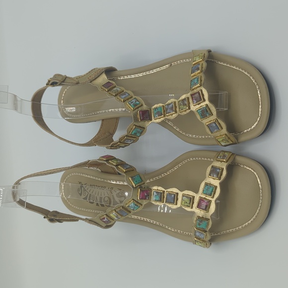 Beacons | Shoes | Vintage 7s Signals By Beacon Boho Gold Pastel Jewel ...